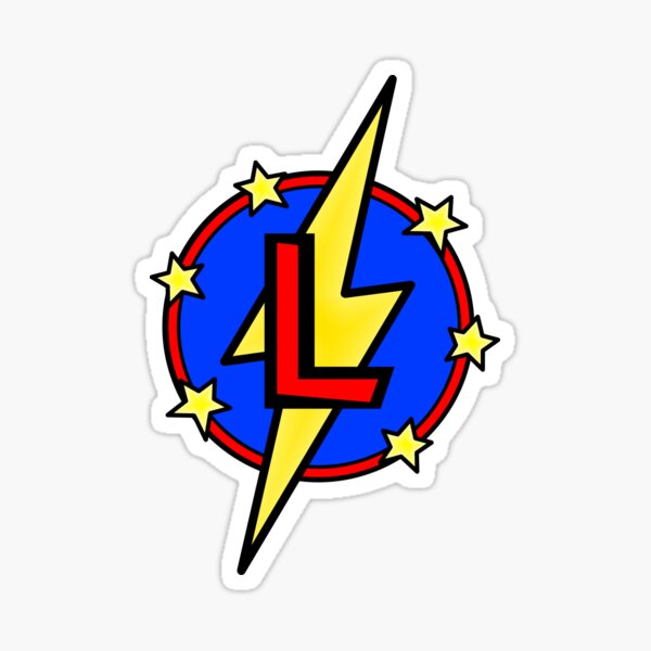 "Cute Little SuperHero Geek - Super Letter L" Sticker for Sale by ...