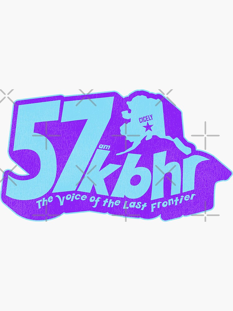 "KBHR 57 AM - Northern Exposure Radio Station" Sticker for Sale by ...