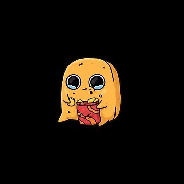 "Sad Nugget Chips" Sticker for Sale by Pe4nut00 | Redbubble