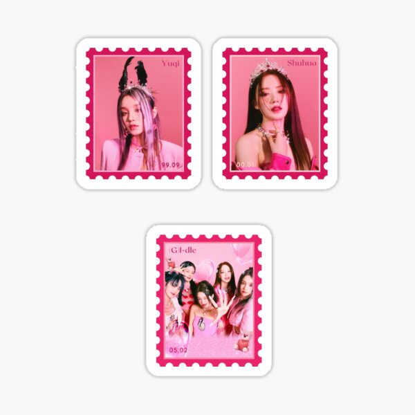 "(G)I-DLE I Feel Just Be A Queen Stamp Set Yuqi, Shuhua and Group ...