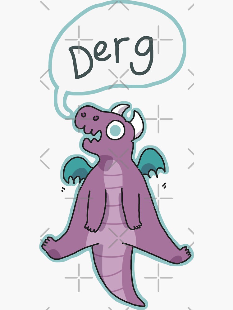 "Derg Dragon" Sticker for Sale by goccart | Redbubble
