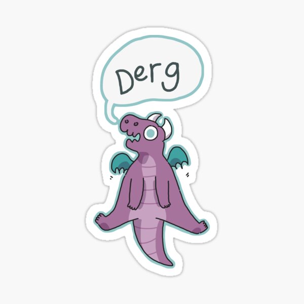 "Derg Dragon" Sticker for Sale by goccart | Redbubble