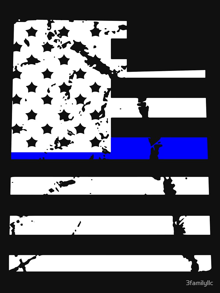 " Thin Blue Line Utah Police Gifts American Flag Cop T-Shirt" T-shirt ...