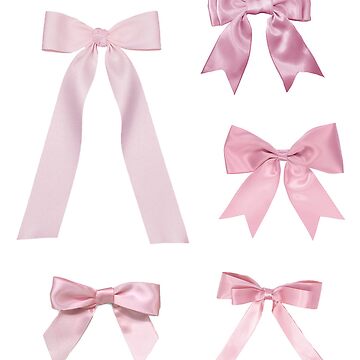 "pink bows" Sticker for Sale by verycoolandnice | Redbubble
