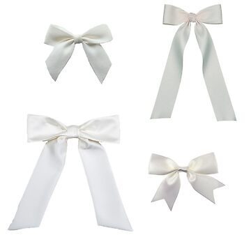 "white bows" Sticker for Sale by verycoolandnice | Redbubble