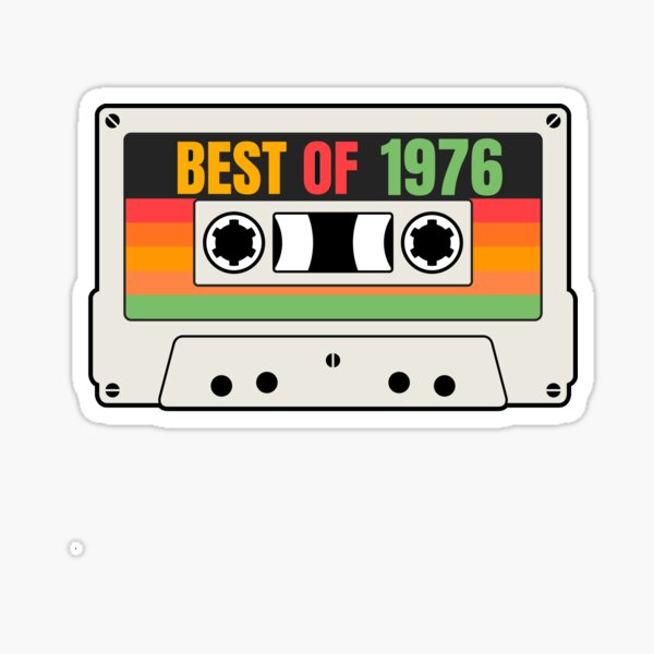 " Best of 1976 ,welcome to the fifties" Sticker for Sale by erozzz ...