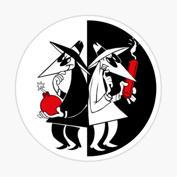 "Spy Vs Spy" Sticker for Sale by YogaGear | Redbubble