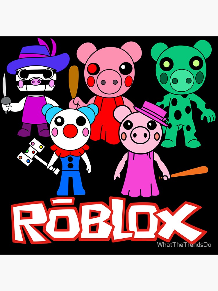 "Roblox and Piggy Avatars" Sticker for Sale by WhatTheTrendsDo | Redbubble