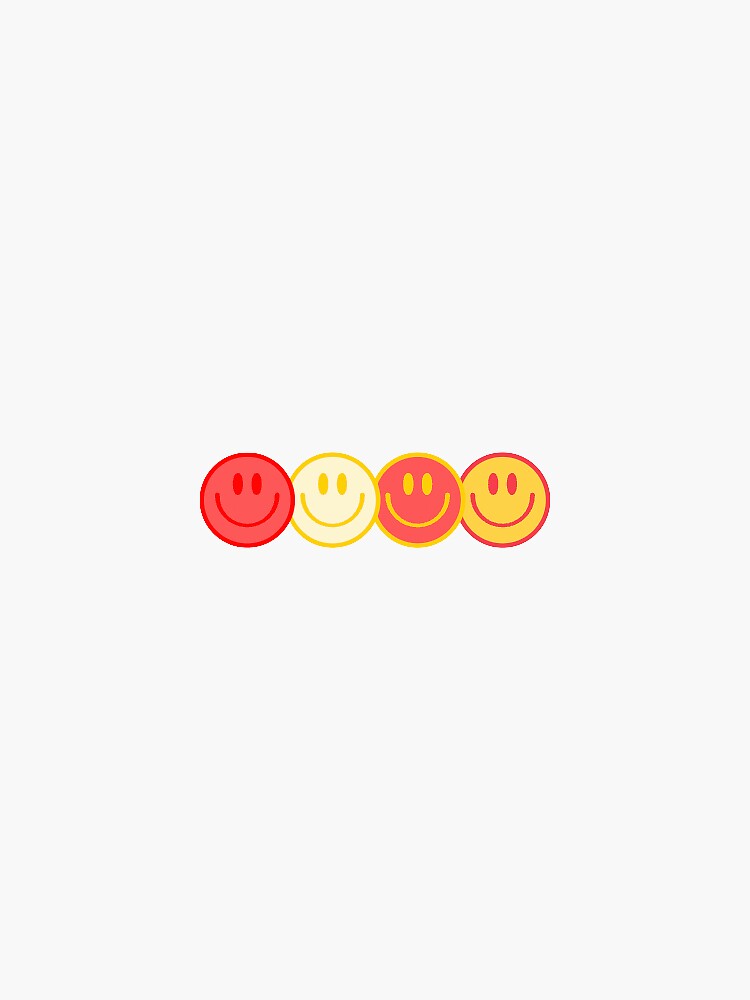 "state smiley faces" Sticker for Sale by isabelnachazel | Redbubble