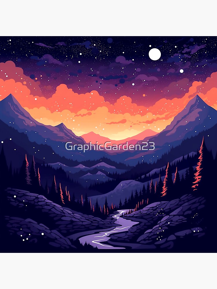 "Stargazer Night Sky" Sticker for Sale by GraphicGarden23 | Redbubble
