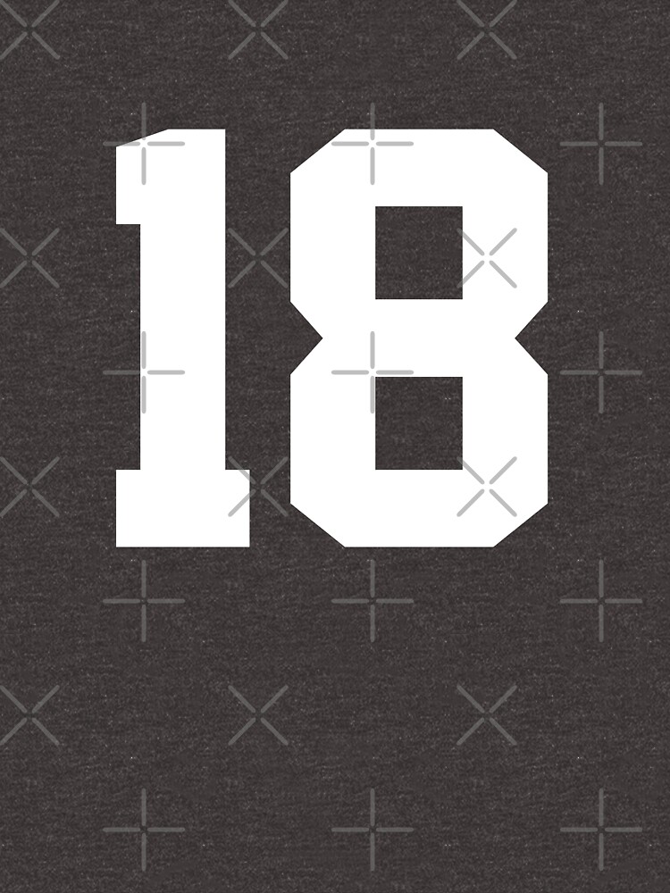 "18. Number eighteen on shirts and stuff." T-shirt by Swaygo | Redbubble