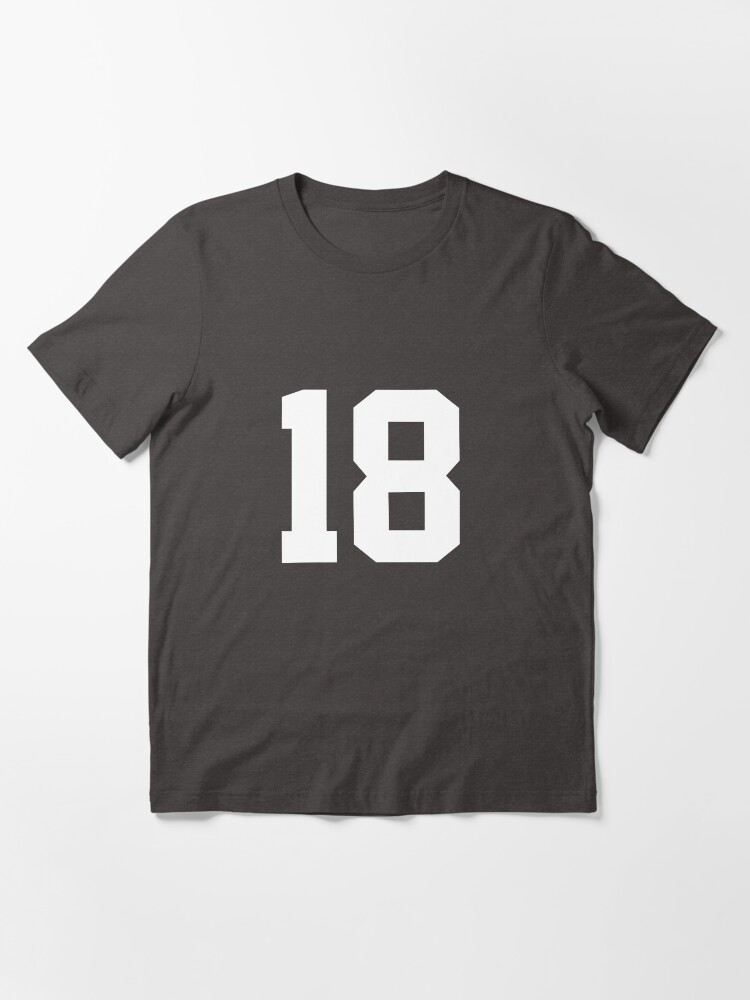 "18. Number eighteen on shirts and stuff." T-shirt by Swaygo | Redbubble