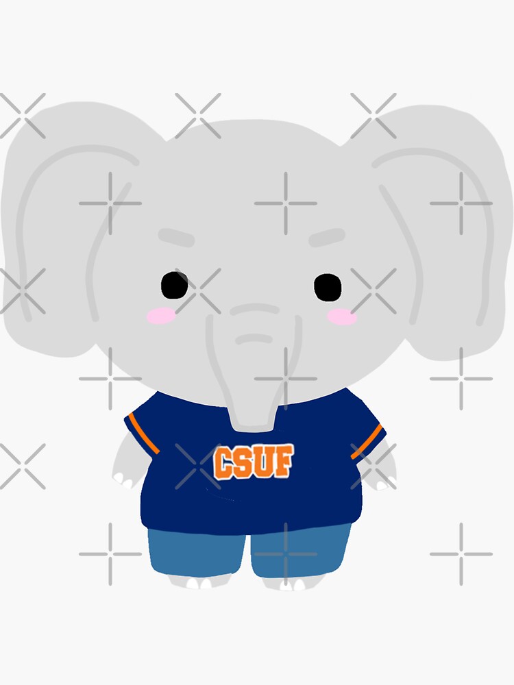 "CSUF Mascot Tuffy the Titan " Sticker for Sale by kdrawsss | Redbubble