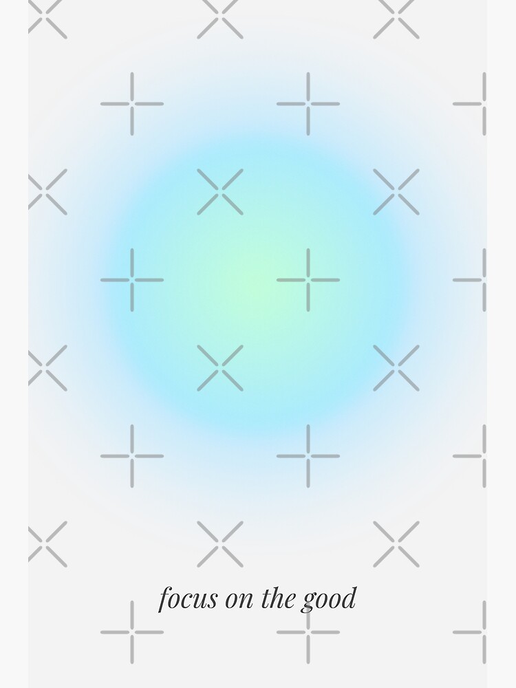 "Positive Affirmation Blue Green Aura" Poster for Sale by mystikwhale ...