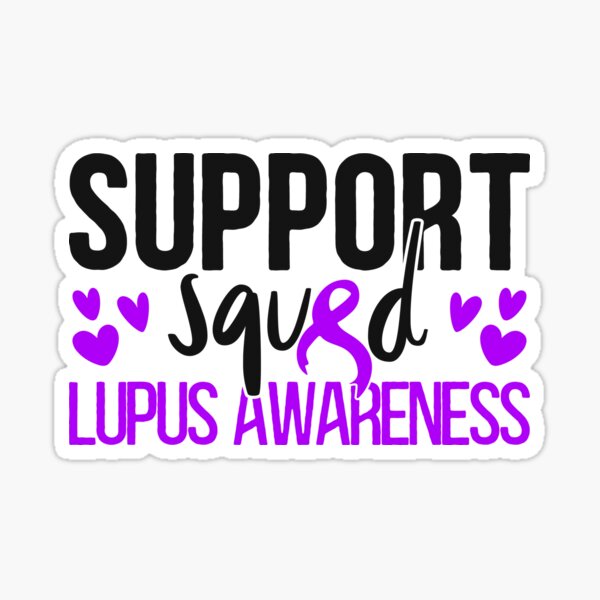"Support Squad Lupus Awareness Month" Sticker von DavosLLC | Redbubble