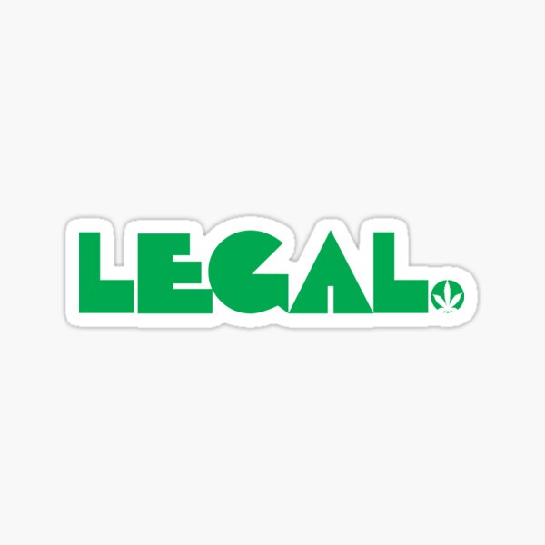 "Legal Marijuana" Sticker for Sale by DBnation | Redbubble