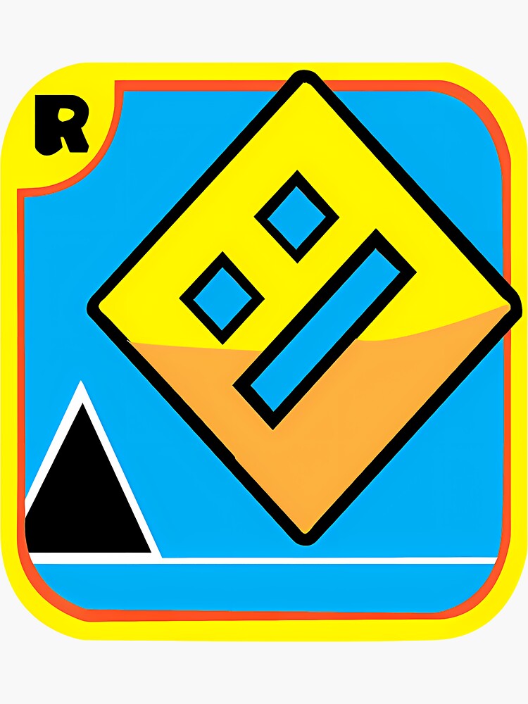 "Geometry Dash" Sticker for Sale by henryhendy | Redbubble