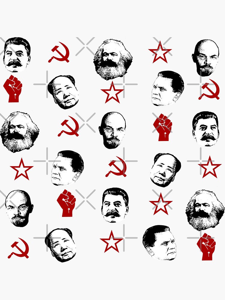 "Communist Leaders" Sticker by ValentinaHramov | Redbubble