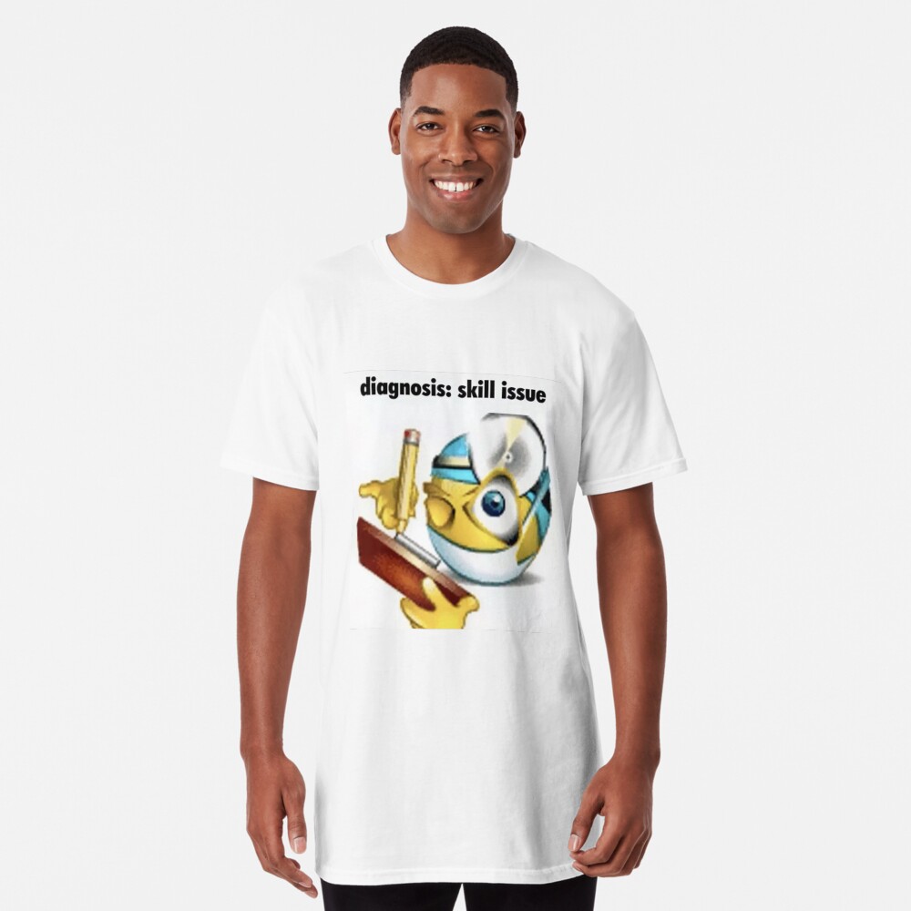"diagnosis: skill issue" Sticker for Sale by cocksnot | Redbubble