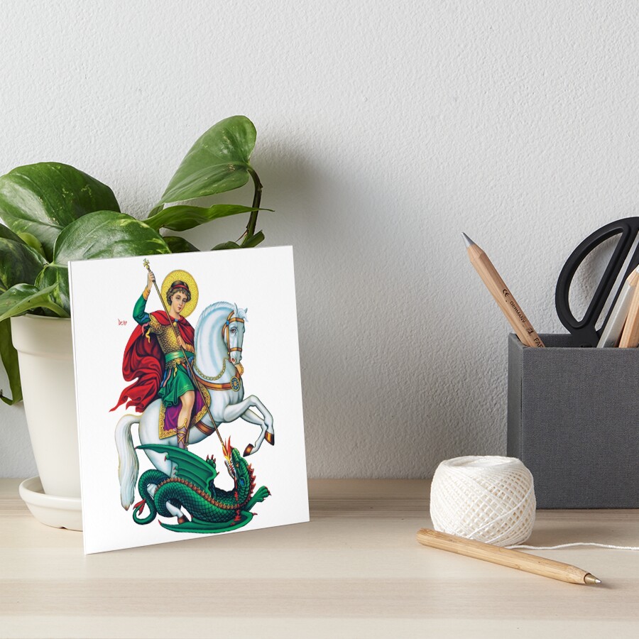 "Saint George, Orthodox icon " Poster for Sale by zlatiborshop | Redbubble