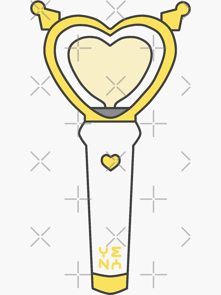 "YENA Lightstick " Sticker for Sale by penghwall | Redbubble