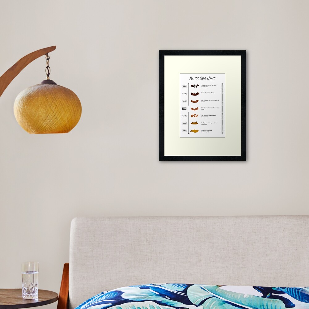"Bristol Stool Chart - Black" Poster for Sale by martina1988 | Redbubble