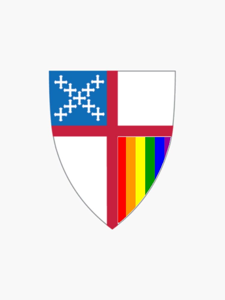 "Episcopal Shield - Pride Edition" Sticker for Sale by Cathedral Church ...