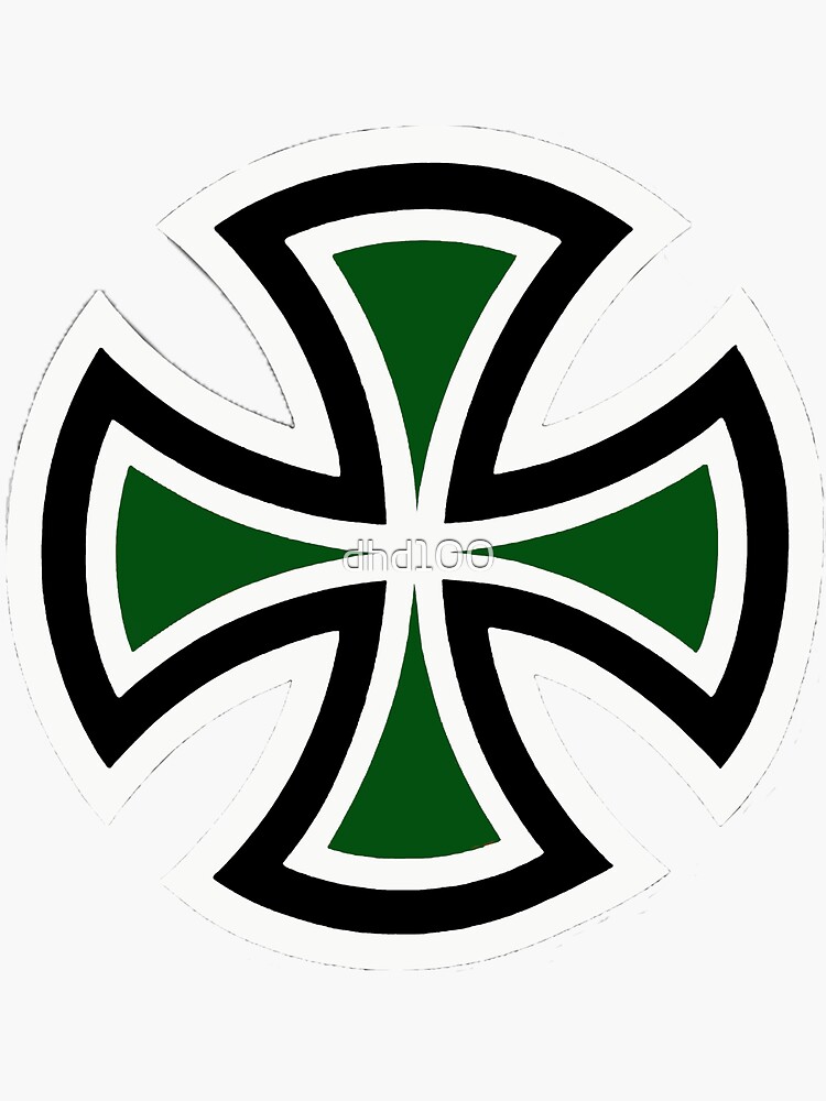 "Vintage Green Cross" Sticker for Sale by dhd100 | Redbubble