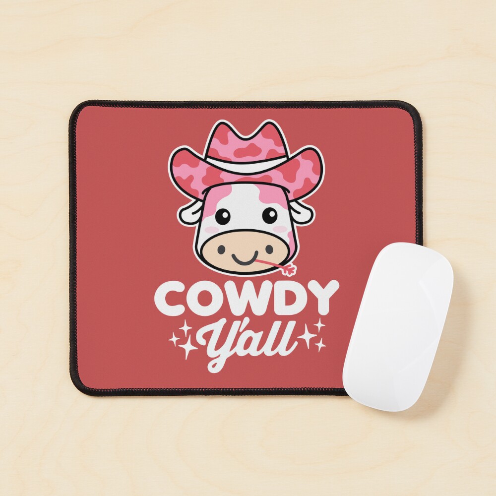 "Cowdy Y'all Howdy Cow Cowboy" Sticker for Sale by DetourShirts | Redbubble