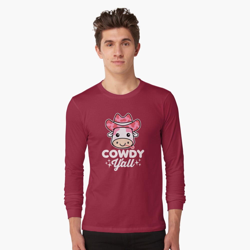 "Cowdy Y'all Howdy Cow Cowboy" Sticker for Sale by DetourShirts | Redbubble
