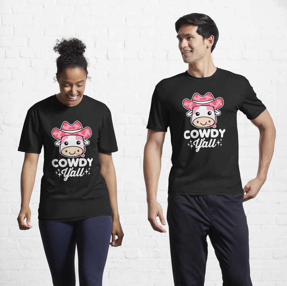 "Cowdy Y'all Howdy Cow Cowboy" Sticker for Sale by DetourShirts | Redbubble