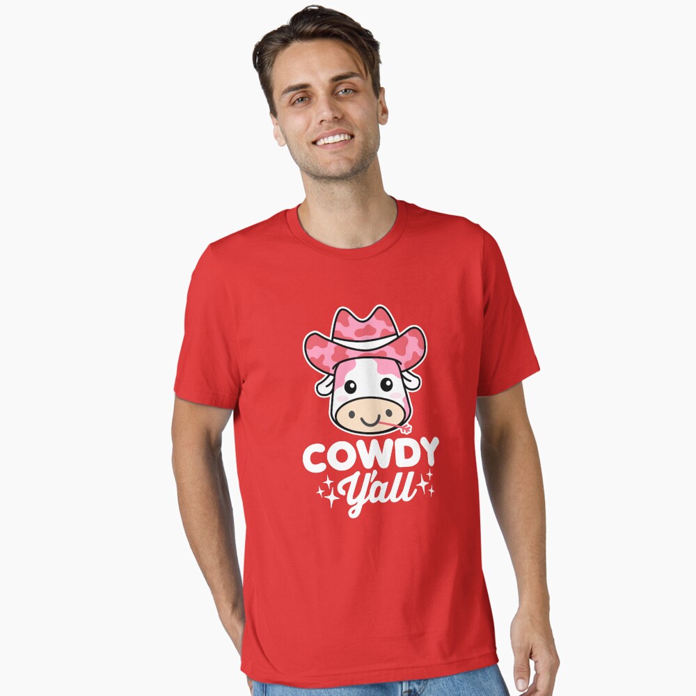 "Cowdy Y'all Howdy Cow Cowboy" Sticker for Sale by DetourShirts | Redbubble