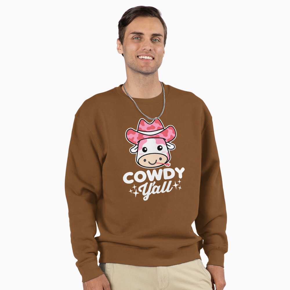 "Cowdy Y'all Howdy Cow Cowboy" Sticker for Sale by DetourShirts | Redbubble