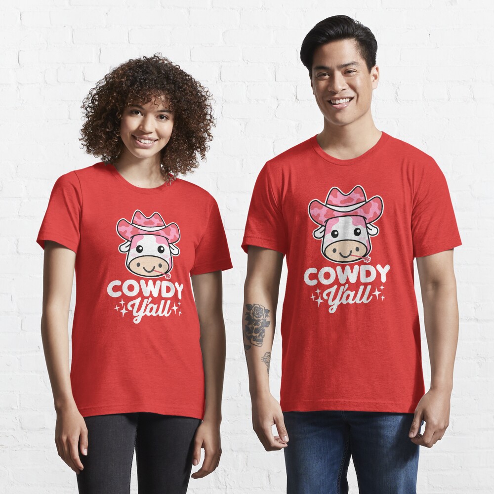 "Cowdy Y'all Howdy Cow Cowboy" Sticker for Sale by DetourShirts | Redbubble