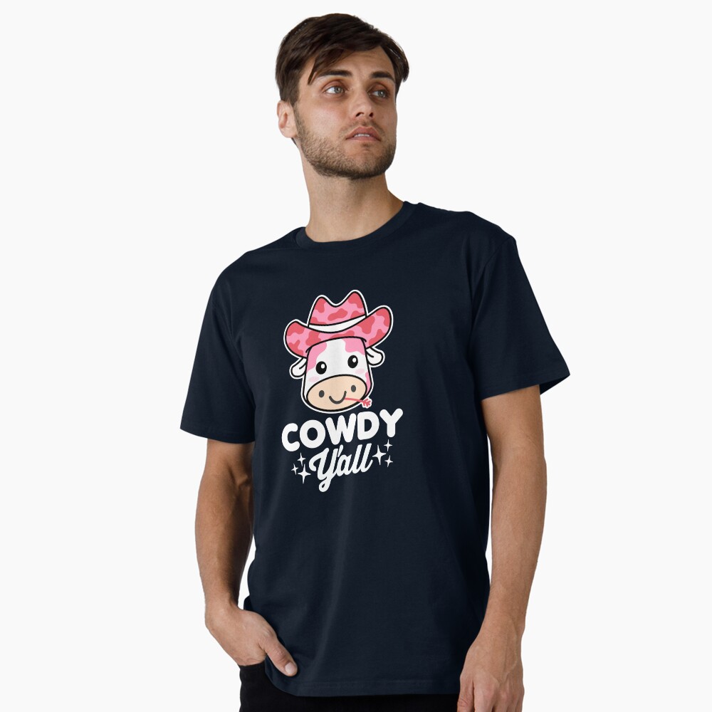 "Cowdy Y'all Howdy Cow Cowboy" Sticker for Sale by DetourShirts | Redbubble