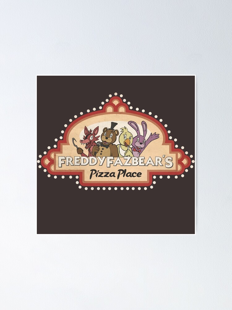 "Five Nights at Freddy's - FNAF - Freddy Fazbear's Logo" Poster for ...