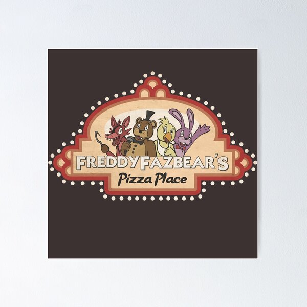 "Five Nights at Freddy's - FNAF - Freddy Fazbear's Logo" Poster for ...