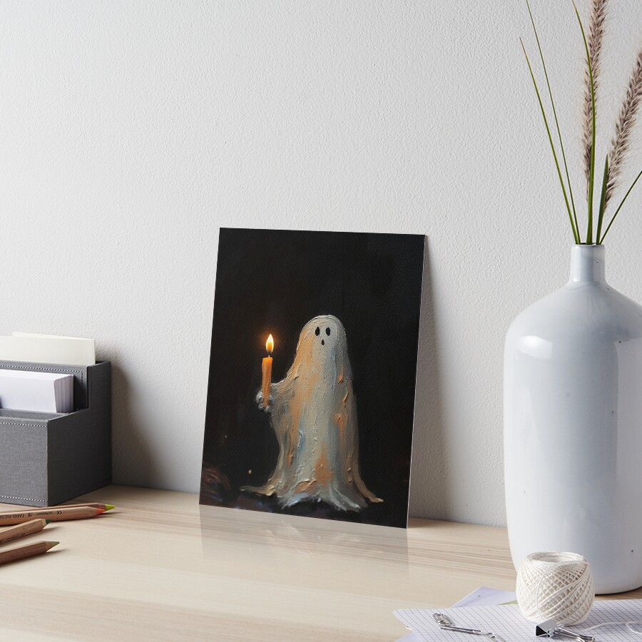 "Ghost Holding A Cancle" Canvas Print for Sale by RaveInPrints | Redbubble