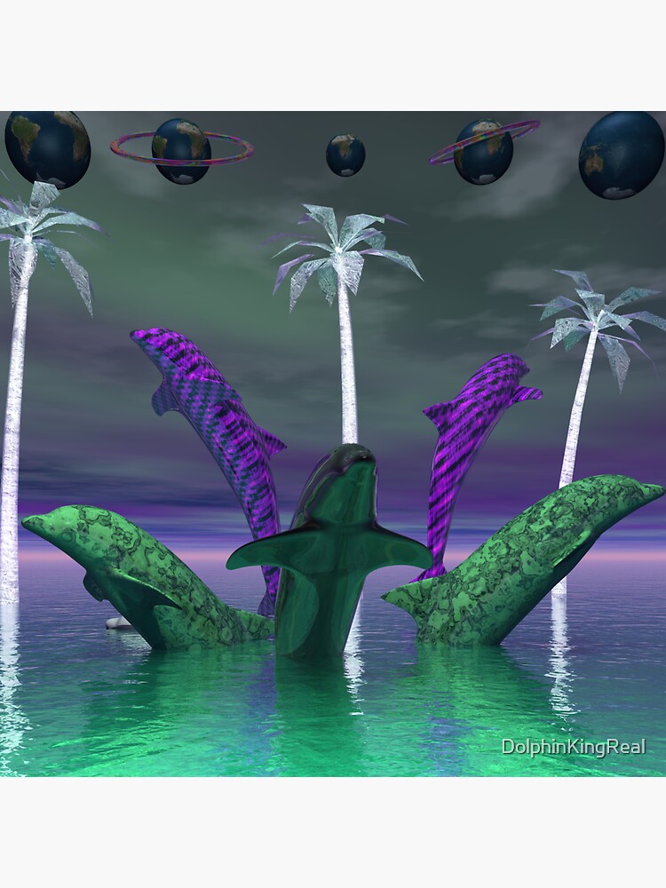 "THE DOLPHIN GANG" Sticker for Sale by DolphinKingReal | Redbubble