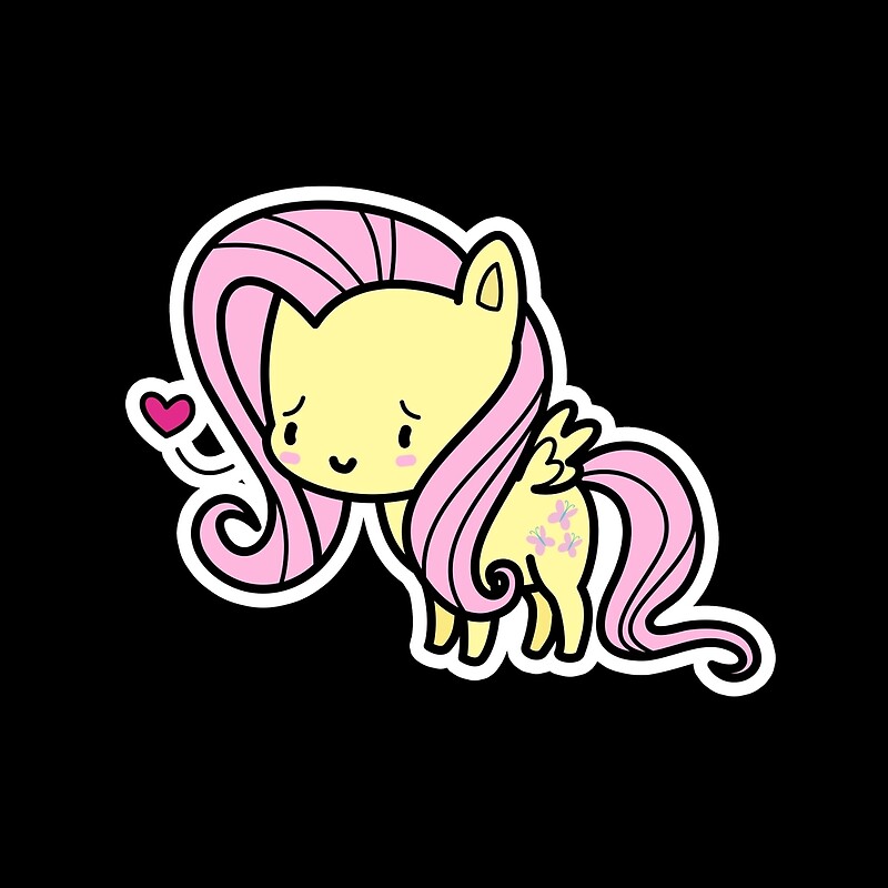 "Fluttershy chibi" by Drawirm | Redbubble