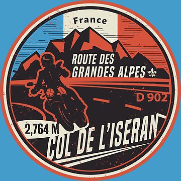 "Col de l'Iseran, Route des Grandes Alpes" Sticker for Sale by ...