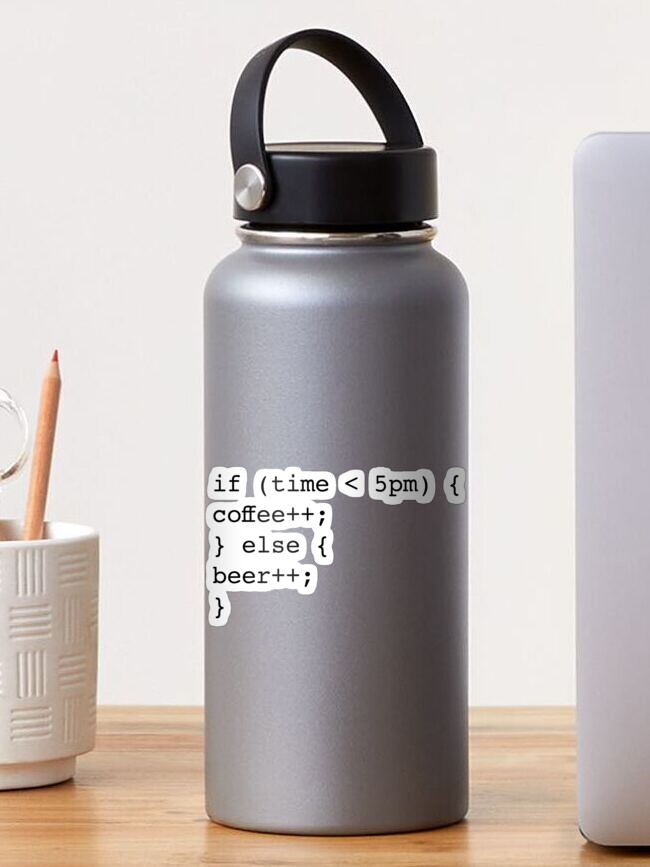 "Coder Computer Science Coffee Beer" Sticker for Sale by haventgotaclu | Redbubble