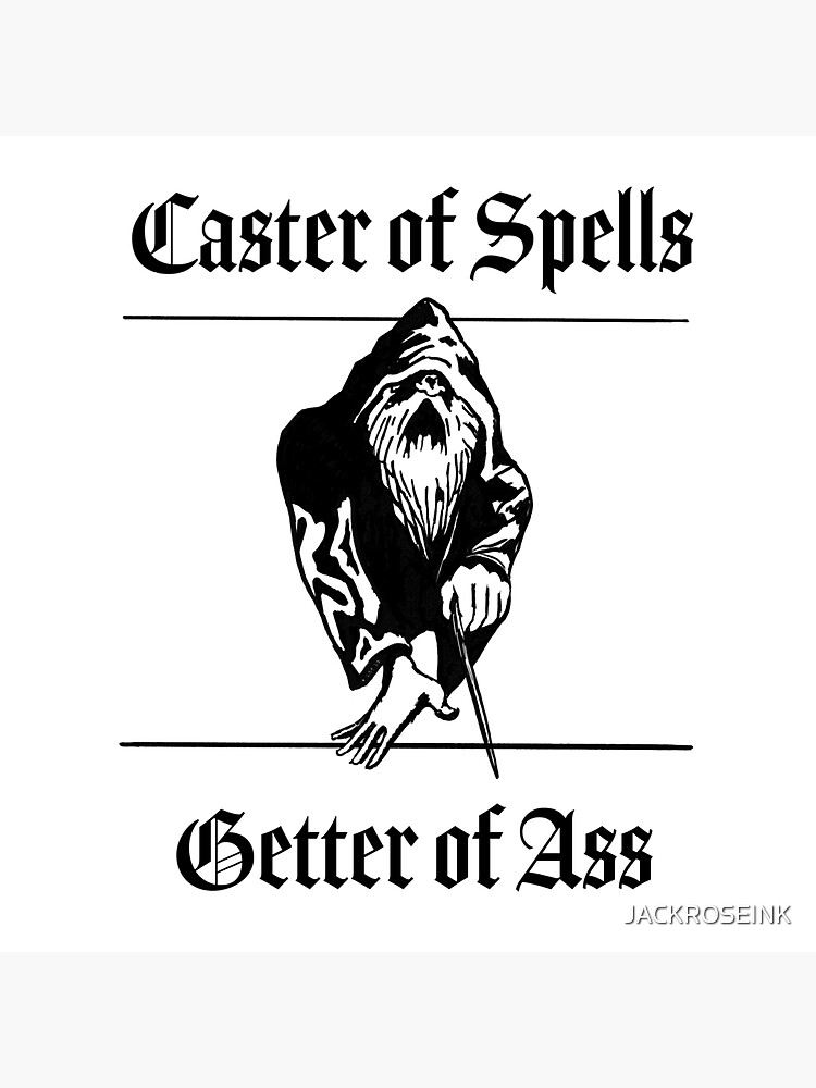 Caster of Spells” Wizardcore " Sticker for Sale by JACKROSEINK | Redbubble