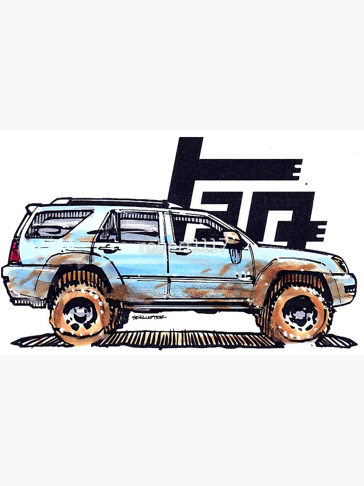 "4th Gen 4Runner TRD - Off Road Blue" Art Print for Sale by robert1117 ...