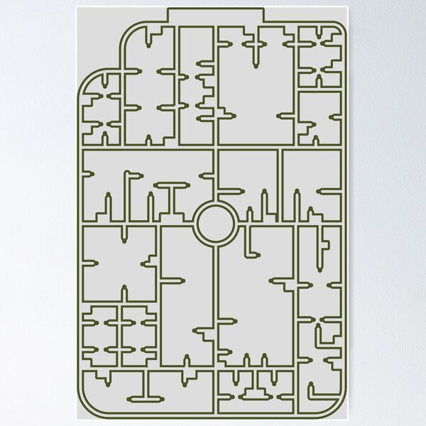 "Empty Sprue/Runner - Scale Modeling" Poster for Sale by dsign-prints ...