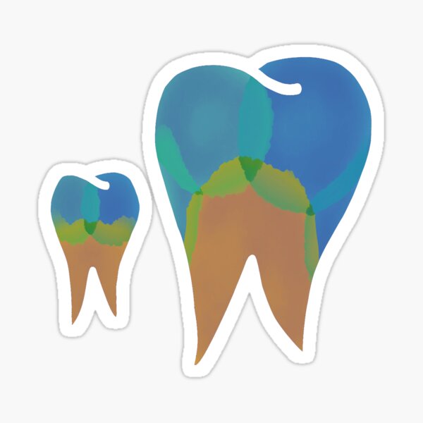 "Virtual Molars" Sticker for Sale by TamaraArauz | Redbubble