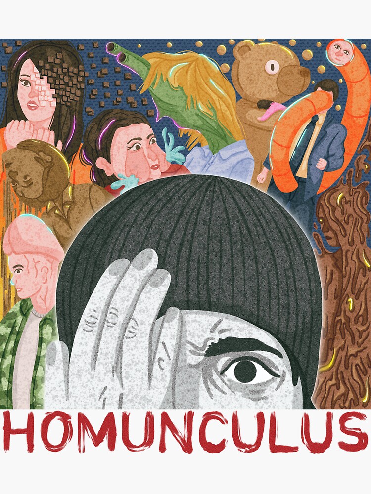 "Homunculus" Sticker for Sale by Karla-Kiky | Redbubble