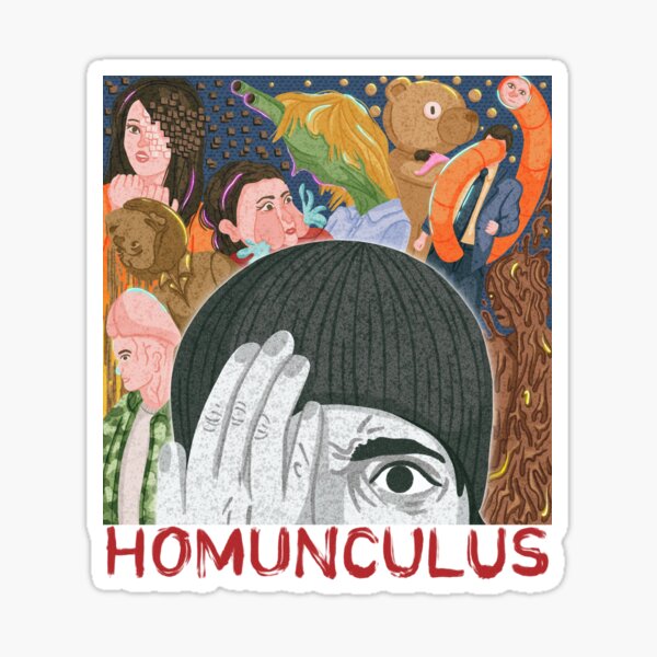 "Homunculus" Sticker for Sale by Karla-Kiky | Redbubble