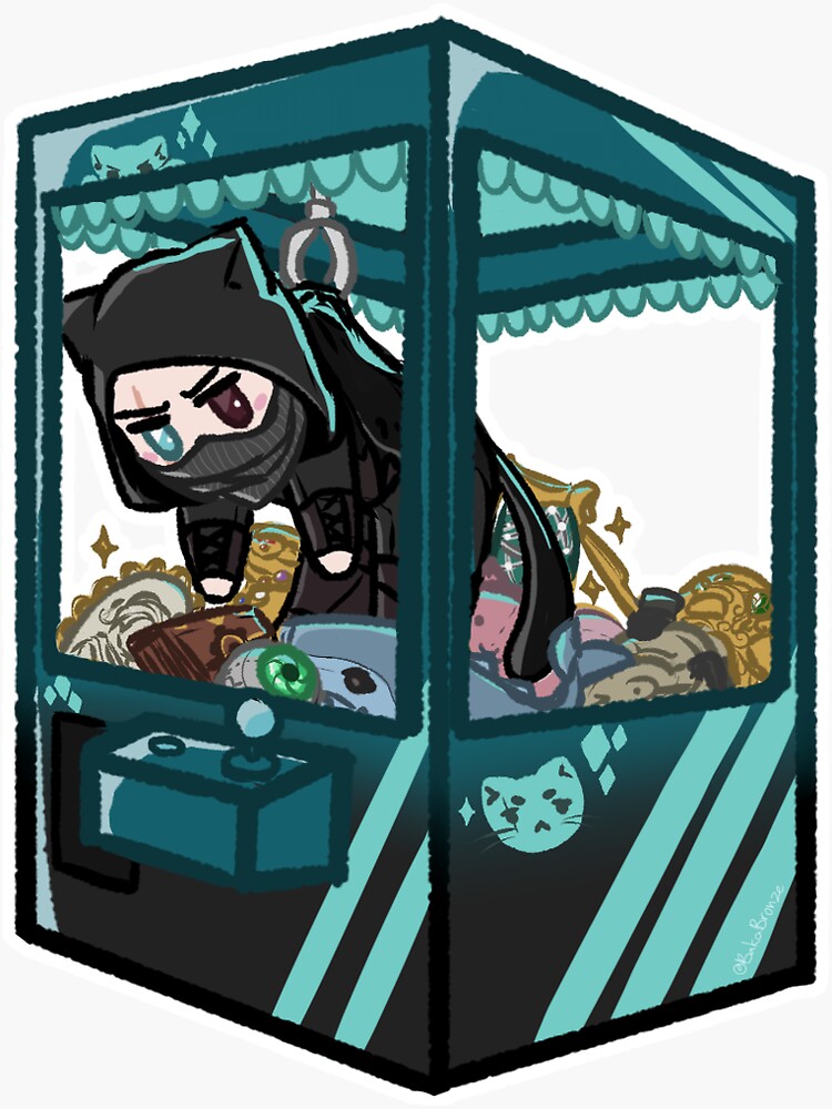 "Thief Kitty Vending Machine" Sticker for Sale by BakaBronze | Redbubble
