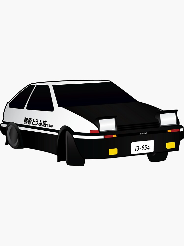"Initial D Akina Downhill drift" Sticker by Proxzor | Redbubble